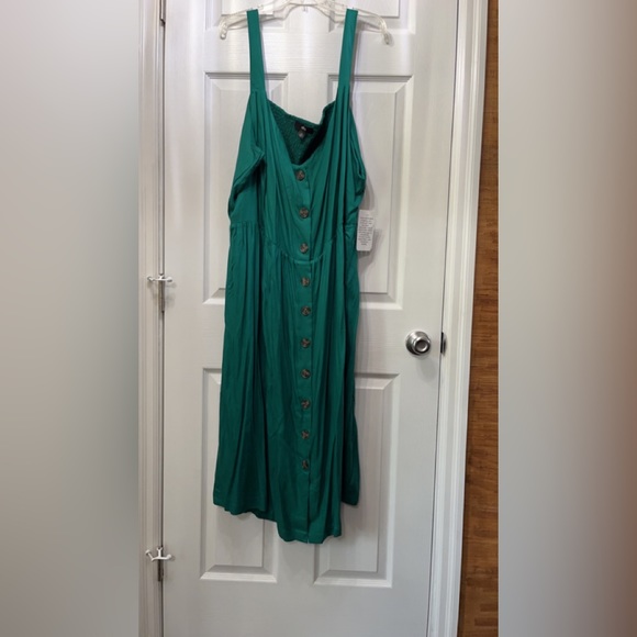 ellos | Dresses | Ellos Emerald Green Summer Sundress | Poshmark